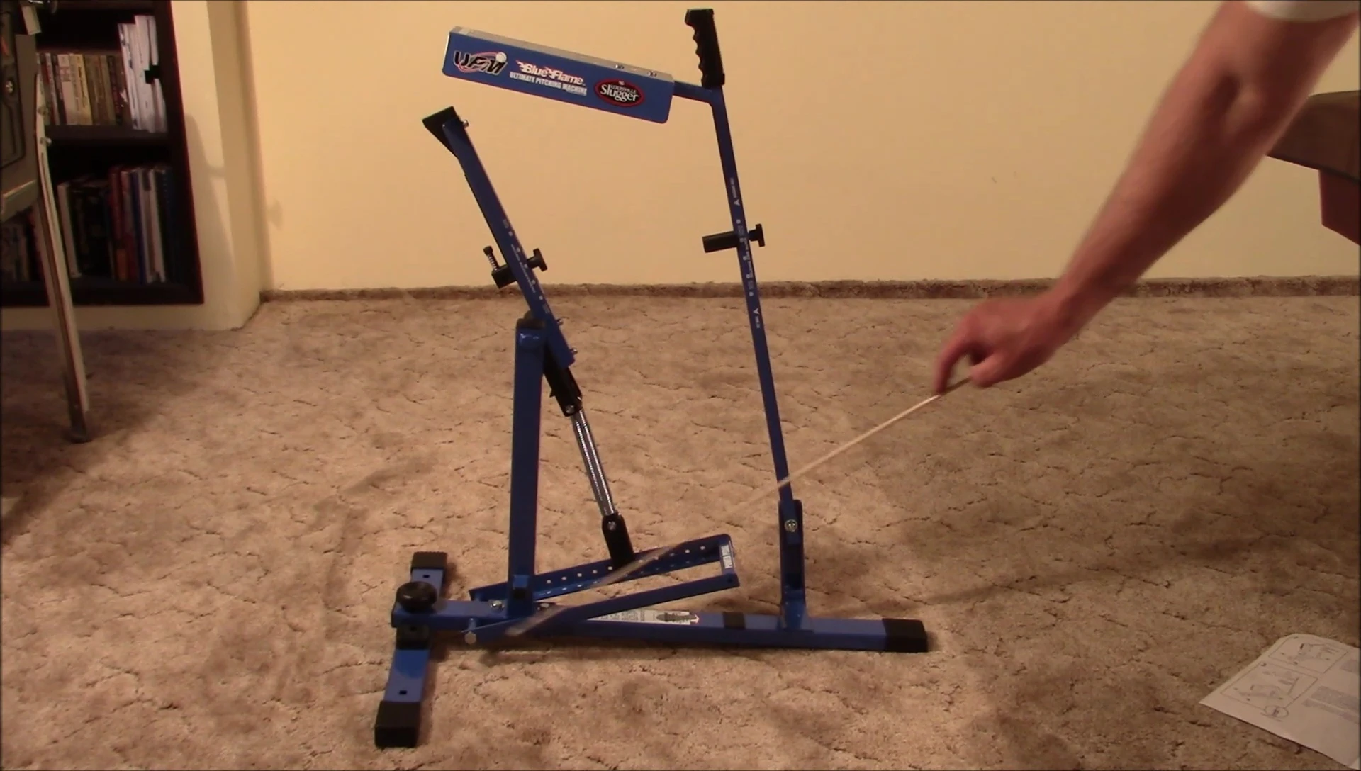 Louisville Slugger Blue Flame Pitching Machine Assembly & Best Practice ...